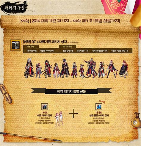 던파 2014년 설셋패키지