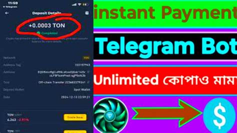 Instant Payment Telegram Bot Telegram Instant Payment Bot Tolex Bot Youtube