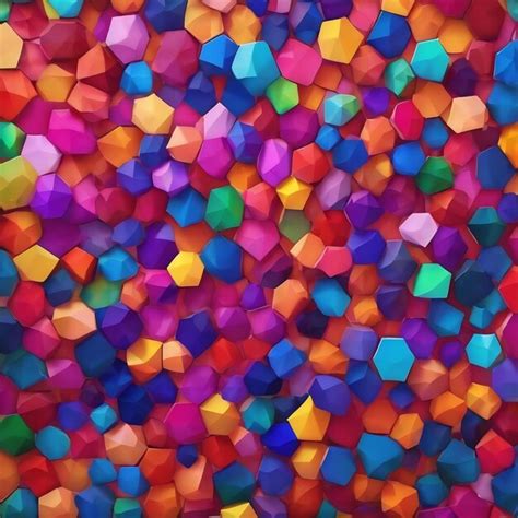Premium Photo Different Colors And Sizes Of Polygons Irregular Mosaic