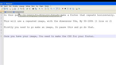 Hvguides 7 Creating A Basic Footer Using Html And Css Youtube
