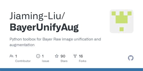 Github Jiaming Liu Bayerunifyaug Python Toolbox For Bayer Raw Image Unification And Augmentation