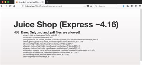 OWASP Juice Shop V7 3 0 Level 1