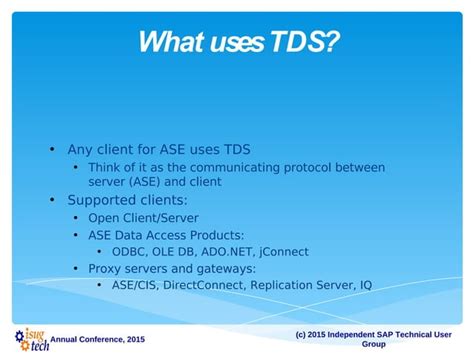 Tabular Data Stream The Binding Between Client And Sap Ase Pdf Databases Computer