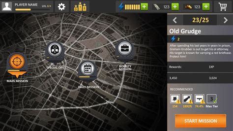 Sniper Game UI Behance