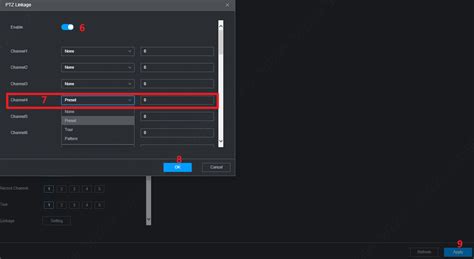 how to trigger ptz preset moving from fixed camera dahua tech uk