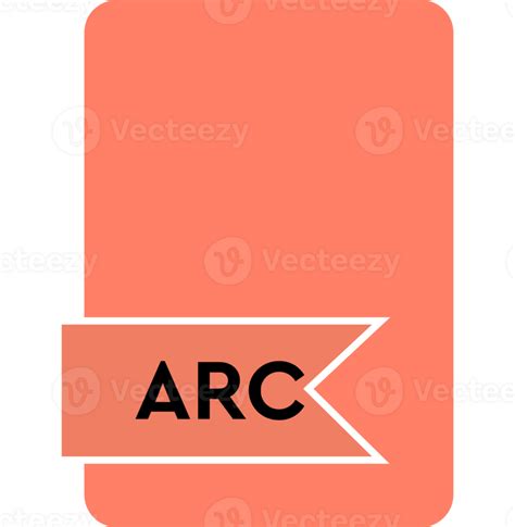 Arc File Format Icon Orange Fill 66497068 Png