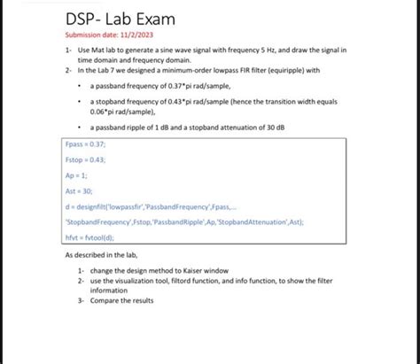 solved submission date 11 2 2023 1 use mat lab to generate