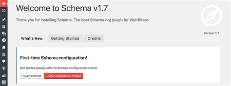schema plugin configuration wizard explained documentation