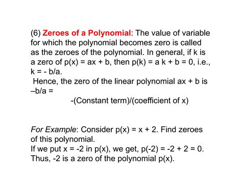 Polynomials Class 9th Cbse Board Ploy Pptx