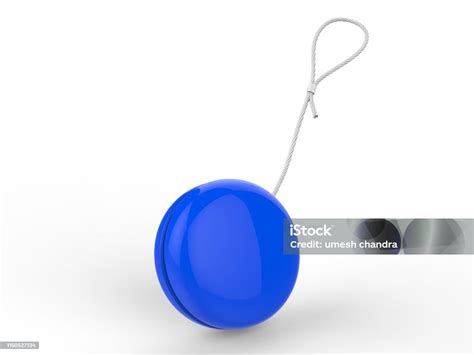 브랜딩 및 모의를 위한 빈 프로 모션 요요 3d 렌더링 그림입니다 요요에 대한 스톡 사진 및 기타 이미지 요요 놀기 파란색 Istock