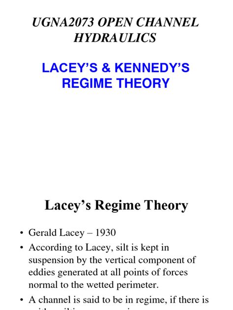 Regime Theory Pdf Discharge Hydrology Slope