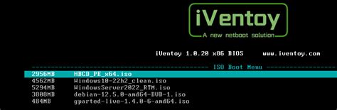 Установка загрузка операционных систем из iso по сети с помощью iventoy