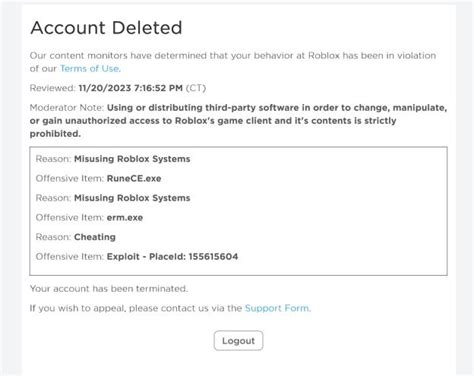any cheat engine exploit can get u terminated r robloxhackers