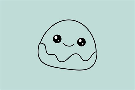 Outline Cute Mochi Icon Graphic By Griffin Stock · Creative Fabrica