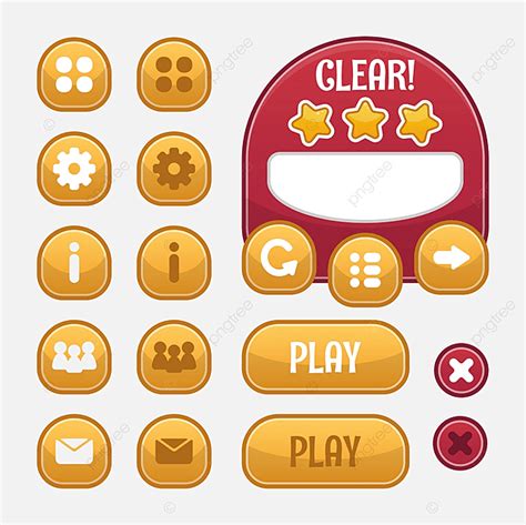 rpg game vector hd images set of game menu selection for rpg and