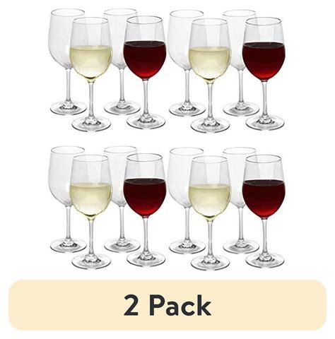 2 Pack Scs Direct 12 Oz 100 Tritan Shatterproof Stemmed Wine Glass