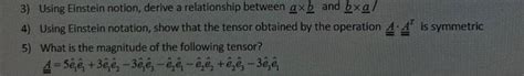 3 Using Einstein Notion Derive A Relationship