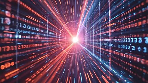 Rapidly Evolving Matrix Backdrop Cascading Light Trails Formed By