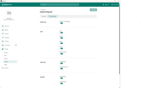 SalesPoint Support Disable Price Change