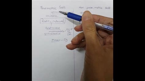 Parametric Tests Vs Non Parametric Tests Youtube