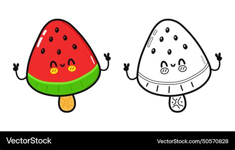 Funny Cute Happy Ice Cream Characters Bundle Set Vector Image