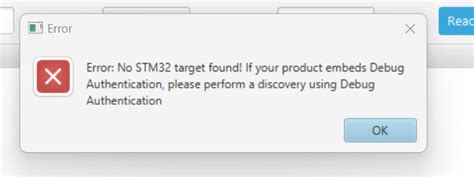 Solved The Interface Firmware Failed To Resethalt The T Stmicroelectronics Community