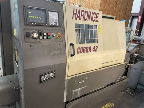 Hardinge Cobra 42 Cnc Lathe 1997 Fanuc Control Chip Conveyor Revelation Machinery