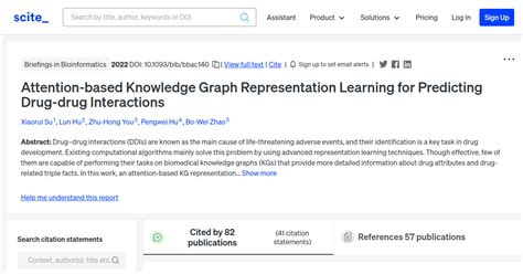Attention Based Knowledge Graph Representation Learning For Predicting Drug Drug Interactions
