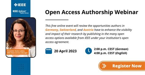 Ieee Xplore On Linkedin Open Access Authorship Webinar