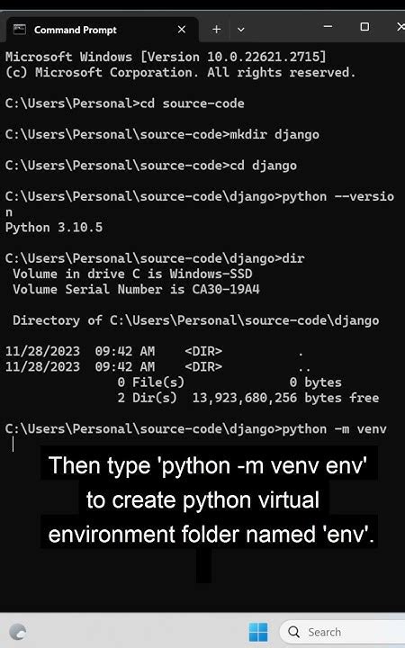 How To Create Python Virtual Environment Using Command In Command Prompt Microsoft Windows Tips