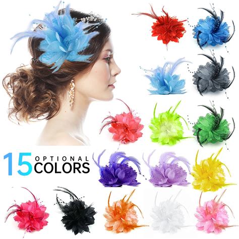 신부 장신구 웨딩 머리 꽃 꽃다발 깃털 머리 장식 웨딩 머리핀 신부 헤어 클립 머리 장식 성인 헤어 액세서리 Aliexpress