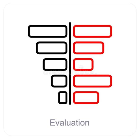 Evaluation And Bar Chart Icon Concept Stock Vector Illustration Of