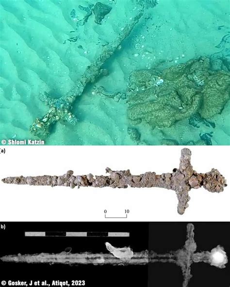 Crusader Sword Found In Mediterranean Was Bent Possibly In Battle Rarchaeology Crusader Sword Found In Mediterranean Was Bent Possibly In Battle Rarchaeology