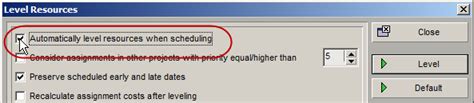 Resource Leveling With Primavera P6 Professional