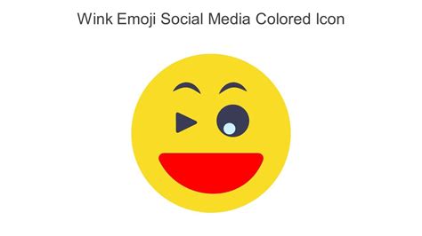 Wink Emoji Social Media Colored Icon In Powerpoint Pptx Png And Editable Eps Format PPT Presentation