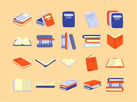 Simple Book School Library Learning Illustration Premium Vector
