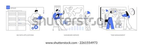 Big Data Analytics Abstract Concept Vector Stock Vector Royalty Free 2261554973 Shutterstock