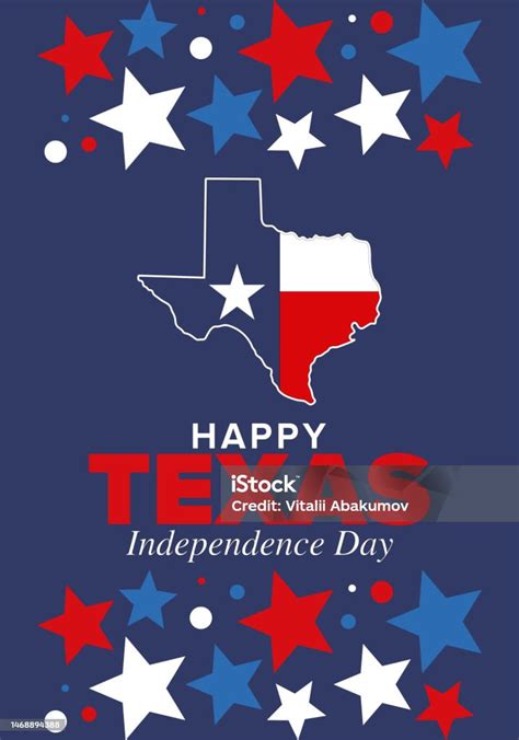 텍사스 독립 기념일 미국 의 자유 휴일 3 월에 매년 경축 고독한 별 깃발입니다 텍사스 플래그입니다 애국 적인 기호 및 요소 포스터 카드 배너 및 배경 벡터 일러스트레이션