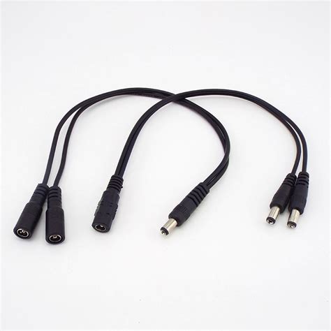 DC Male Female To Male Way Male Female Cable X Mm Power Splitter Connector Plug