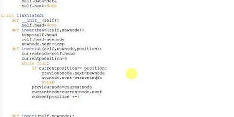 Wap To Insert An Element At Specific Position Of A Linked List In Python
