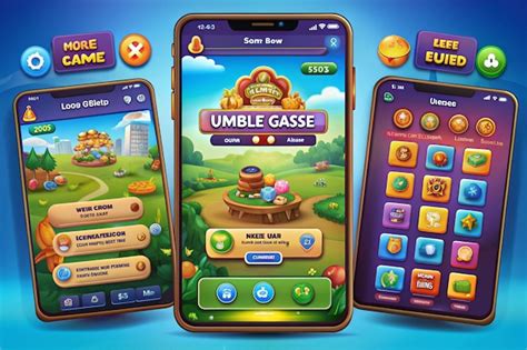 Buttons For Mobile Games UI Game Design Premium AI Generated Image