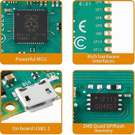 Raspberry Pi Pico Development Board Raspberry Pi Rp2040 Dual Core Arm Cortex M0 Processor