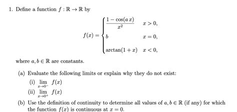 Solved Define A Function F Mathbb R Rightarrow Chegg