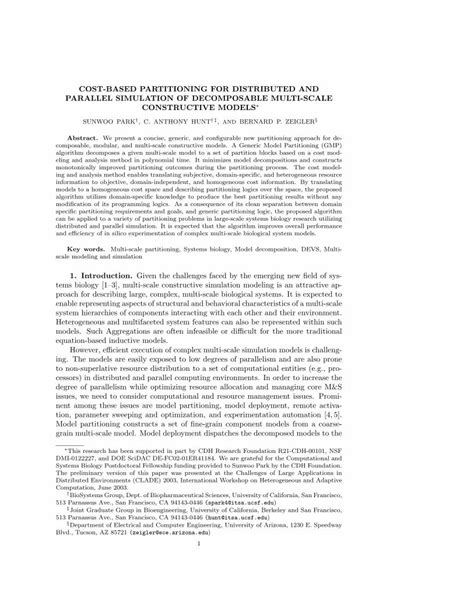 pdf cost based partitioning for distributed and posable