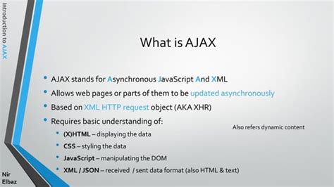 Introduction To Ajax Pdf