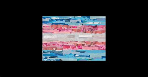 Trans Pride Flag Collage Trans Pride Sticker Teepublic