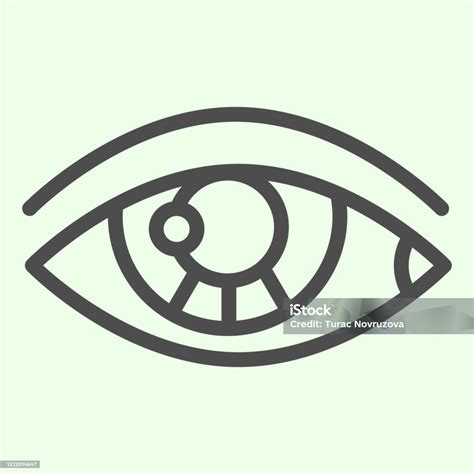 휴먼 아이 라인 아이콘입니다 흰색 배경에 상세한 인간의 안구 기관 개요 스타일 픽토그램 해부학 및 장기 는 모바일 개념 및 웹 디자인에 대한 징후 벡터 그래픽 개념에 대한