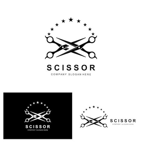 Premium Vector Scissors Logo Design Vector Illustration Cutting Tool
