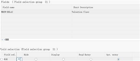 Solved Why Is Valuation Class A Required Entry In Mm01 Sap Community
