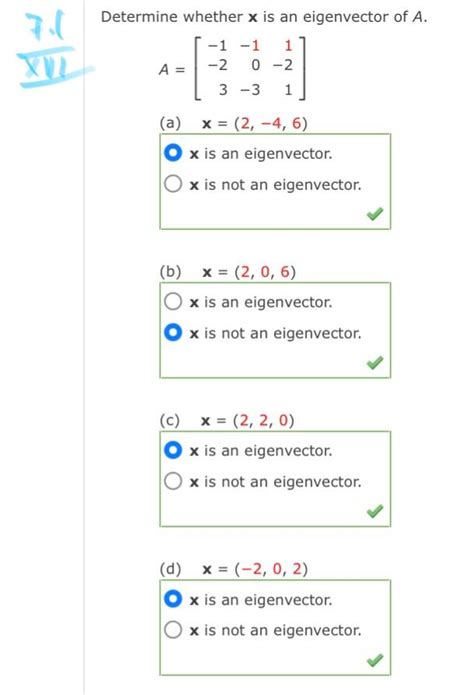 Solved Determine Whether X Is An Eigenvector Of A